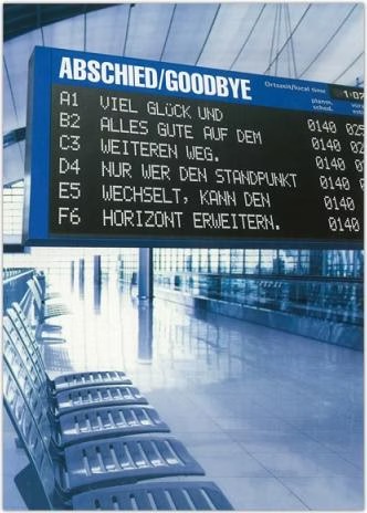 ABC Abschiedskarte Anzeigetafel - kaufen bei Galaxus