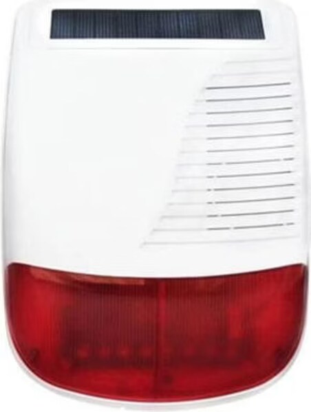 Pgst Wireless outdoor solar powered strobe light siren PE-523 - Galaxus