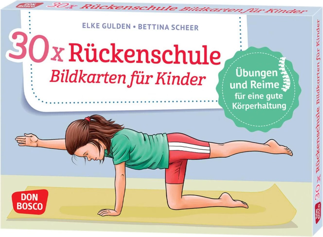 30 x Rückenschule. Bildkarten für Kinder (Deutsch, Elke Scheer Gulden ...