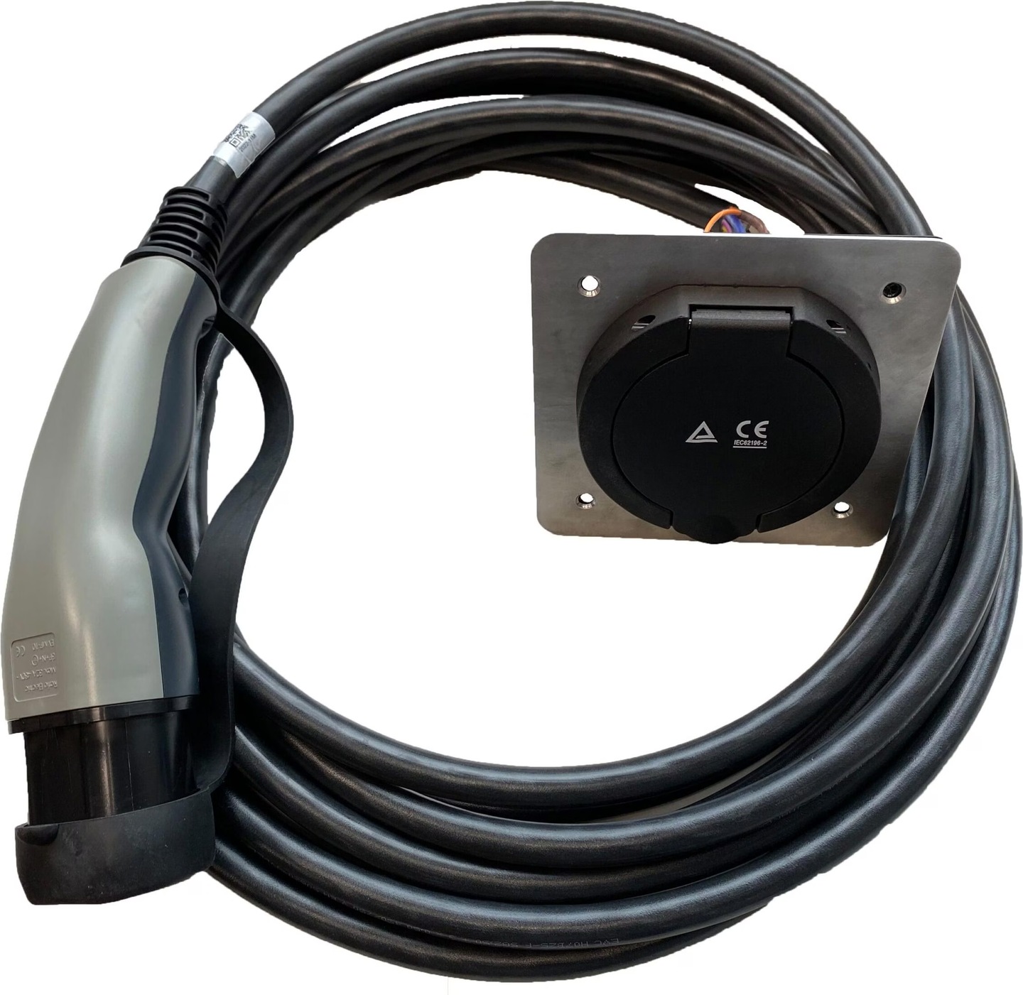 Elektroscout Typ 2 Einbau Steckdose (Fest verdrahtet, 11 kW, 16 A, 3 m ...