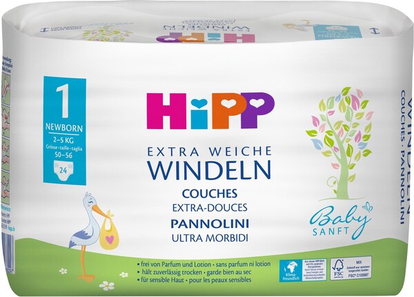 Hipp Newborn diapers (Size 1, 24 Piece, Pack) - buy at Galaxus