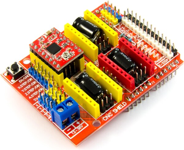 Purecrea CNC Shield A4988 Arduino for 3D printers and milling machines ...