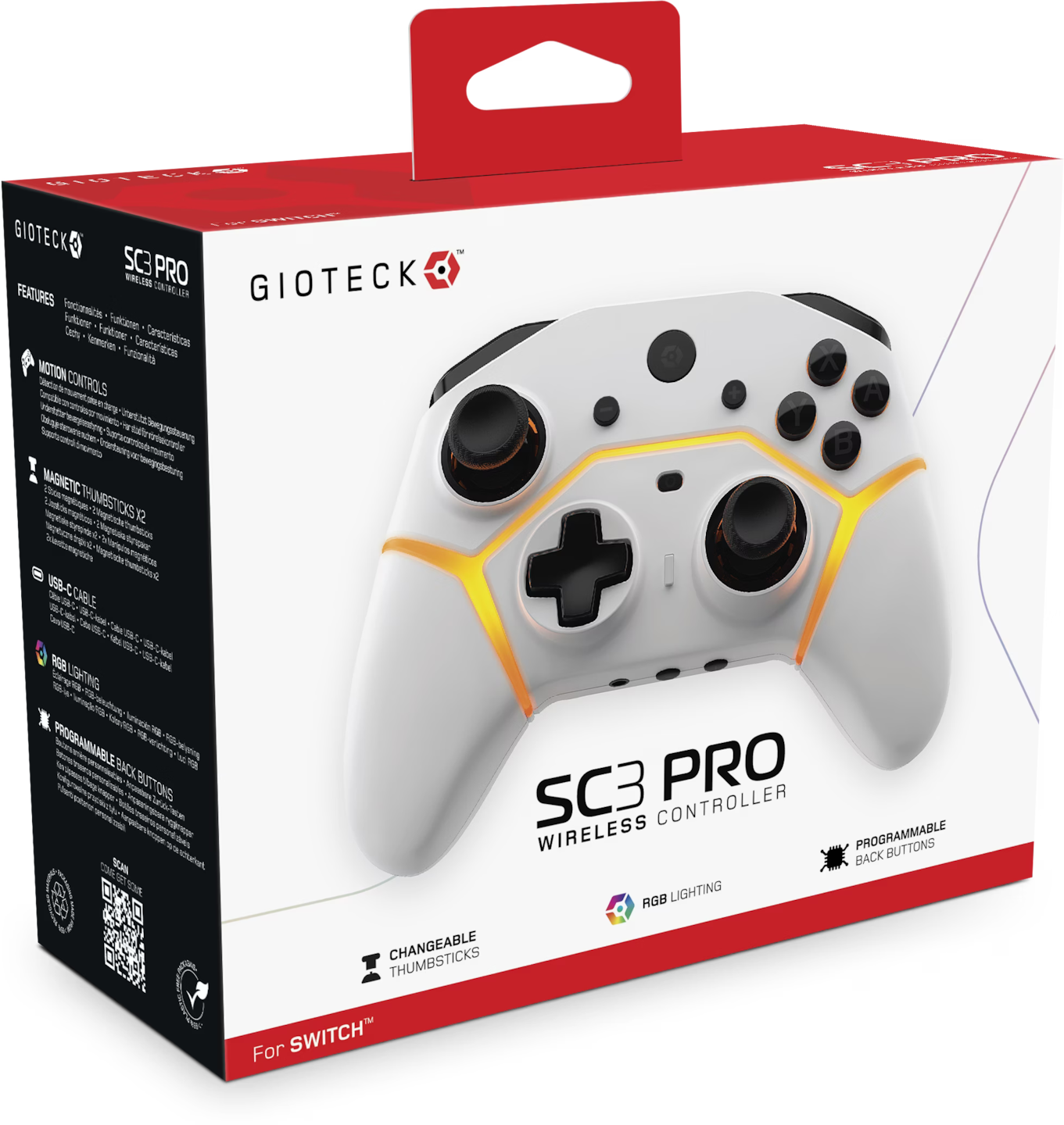 Gioteck SC3 PRO Wireless Controller (Switch, PC, Switch Lite, Switch ...