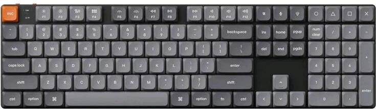 Keychron K5 Max QMK/VIA clavier mécanique sans fil à profil bas Rétro ...