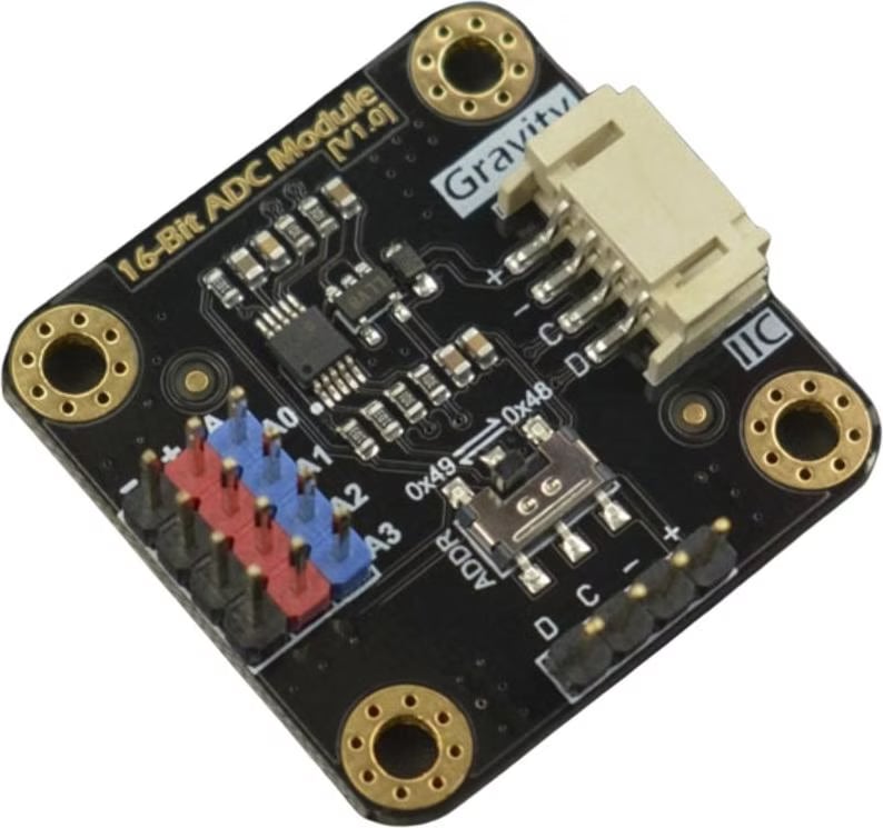 DFRobot Gravity 16Bit 4-Kanal ADC Analog Digital Wandler I2C ADS1115 ...