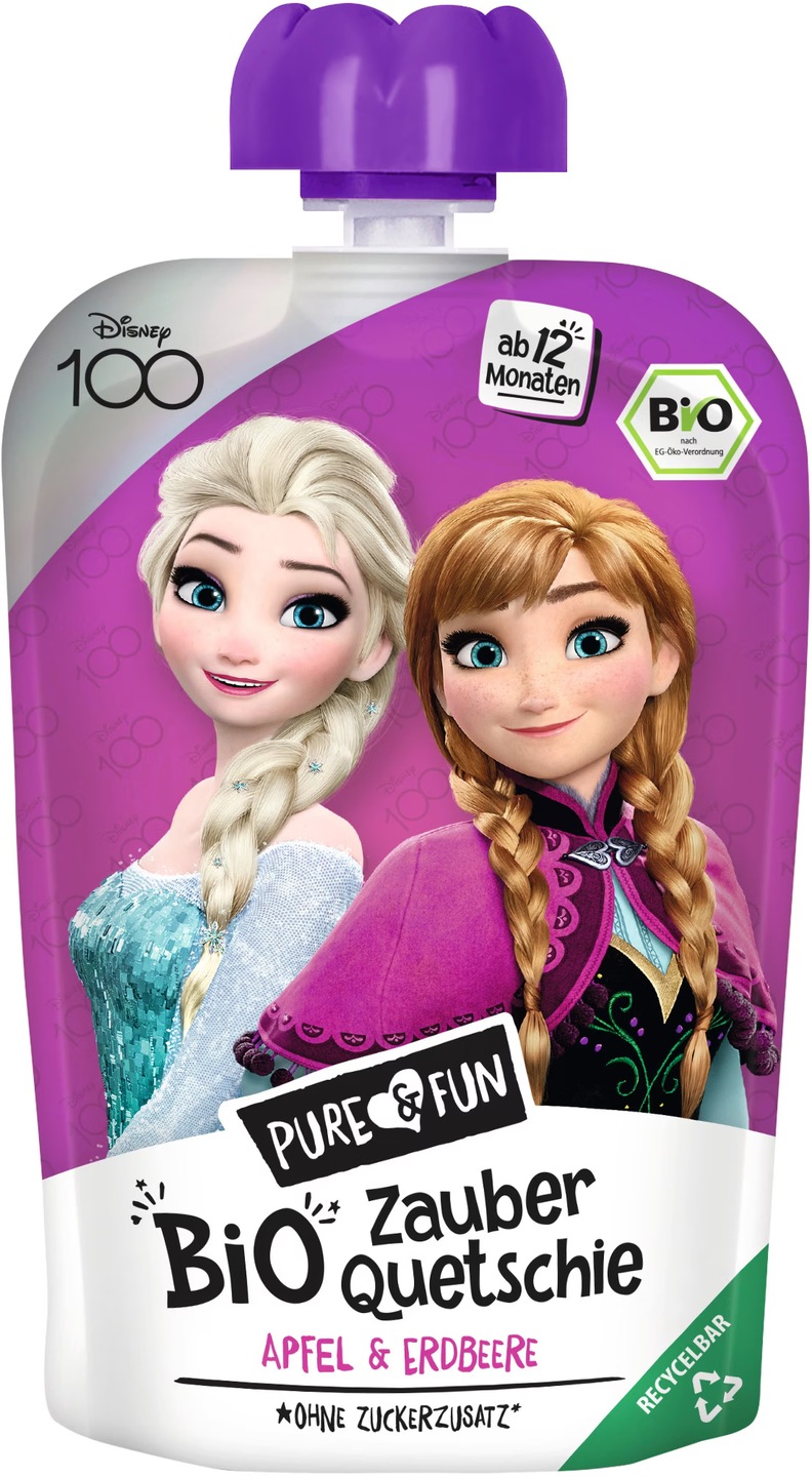 Pure&Fun Quetschbeutel Anna und Elsa 100 g (110 g) - Galaxus