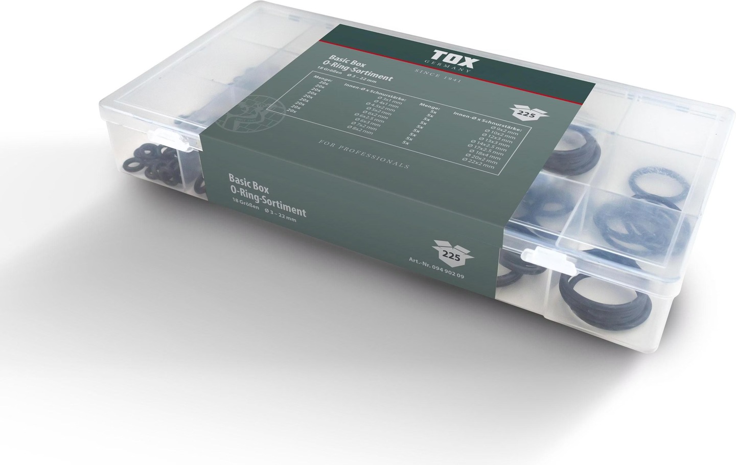 Tox Basic Box O-ring assortment 225 pcs. (225 pcs.) - buy at Galaxus