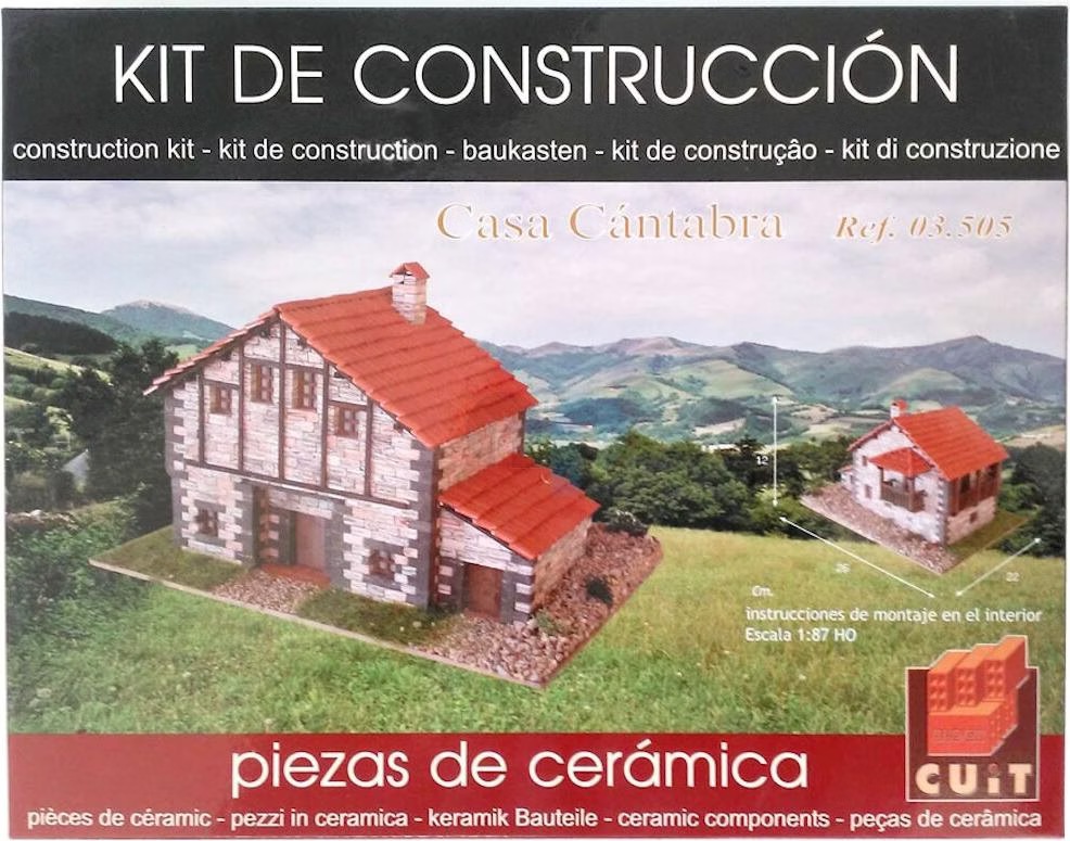 Block Cuit. 3D Keramik-Modelbausatz -Trationelles Haus aus Kantabrien ...