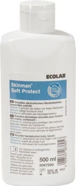 Ecolab SKINMAN SOFT PROTECT virucidal alcohol-based hand disinfectant ...