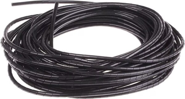 Rs Pro Spiral cable protection conduit PE black, for cable Ø 4mm to ...