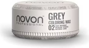 Novon Professional Color Wax 02 Grey 100ml Silver Ash Hair Wax (Grey ...