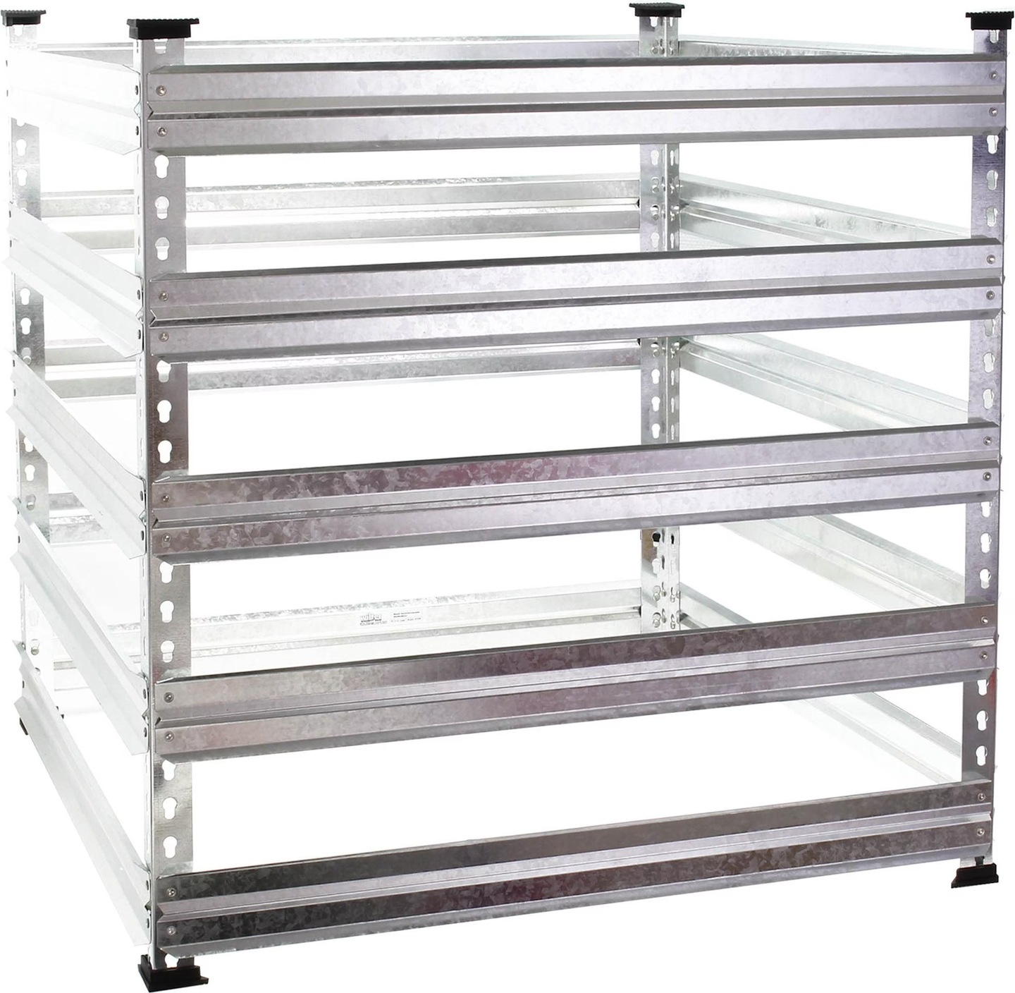 Wiltec Garden composter 120x120x90cm Metal composter Compost bin ...