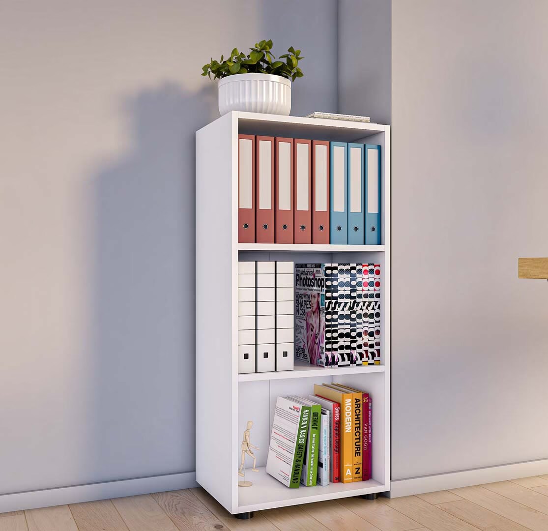 VCM Holz Büro Stand Regal Bücher Ordner Aktenregal Ordnerregal ...