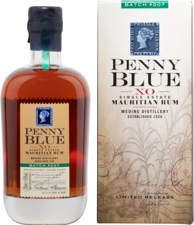 Medine Estate Penny Blue XO Single Estate Mauritian Rum #007 - Galaxus