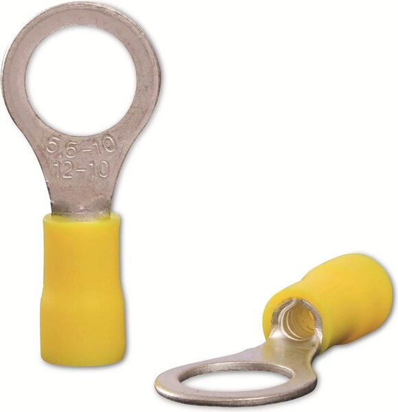 Quadrios Ring cable lugs, set of 100, M10, cross-section 4 - 6 mm² ...