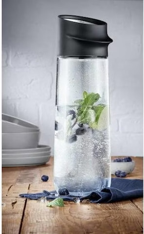 WMF Wasserkaraffe 1l Glaskaraffe Karaffe Nuro Kippdeckel CloseUp ...