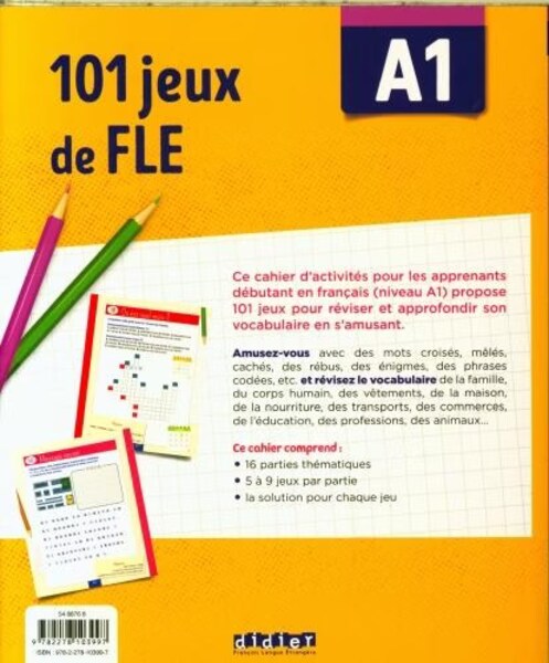 101 jeux de FLE exercice A1. du vocabulaire français (Français) - Galaxus