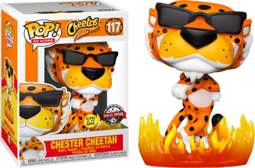 Funko POP! Cheetos Chester Cheetah Exclusive Limitée Phosphorescente ...