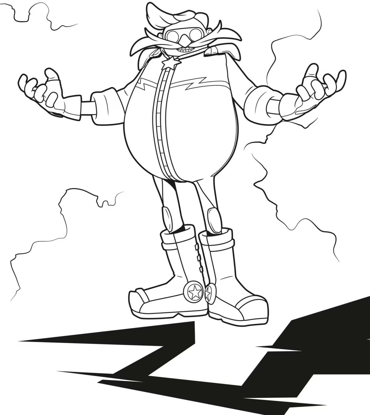 sonic eggman coloring pages