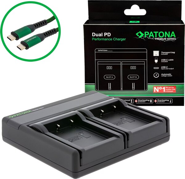 Patona Dual PD Fuji NP-W126 USB-C (Chargeur) - acheter sur Galaxus