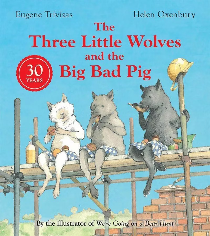 Three Little Wolves And The Big Bad Pig (Englisch, Eugene Trivizas ...