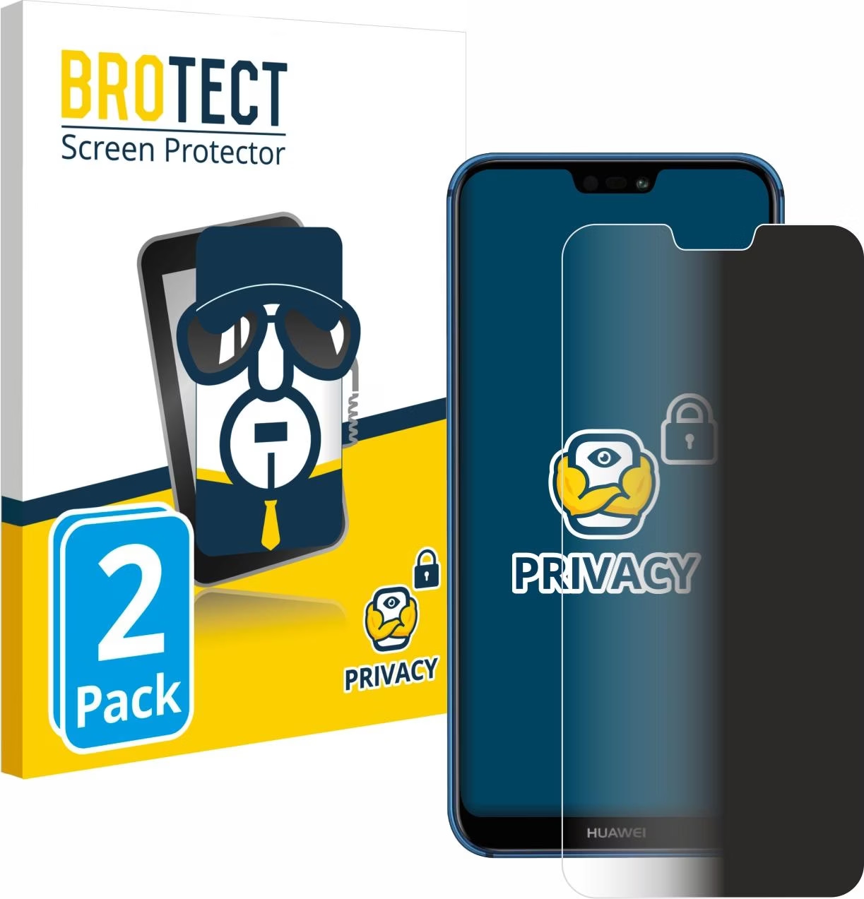 BROTECT Protection Anti-Espion (2 pièce(s), Huawei Nova 3E) - Galaxus