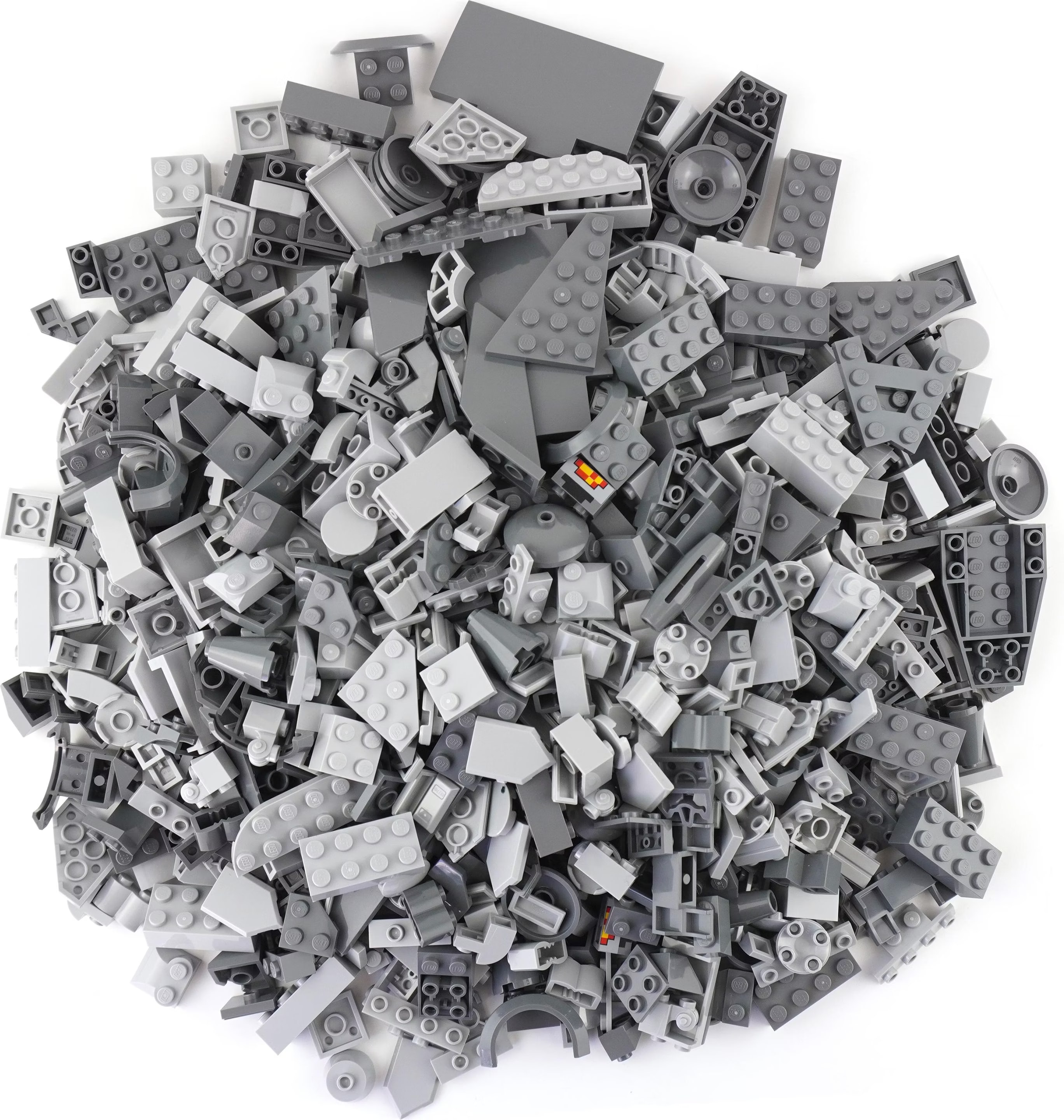 gray lego bricks 2x4