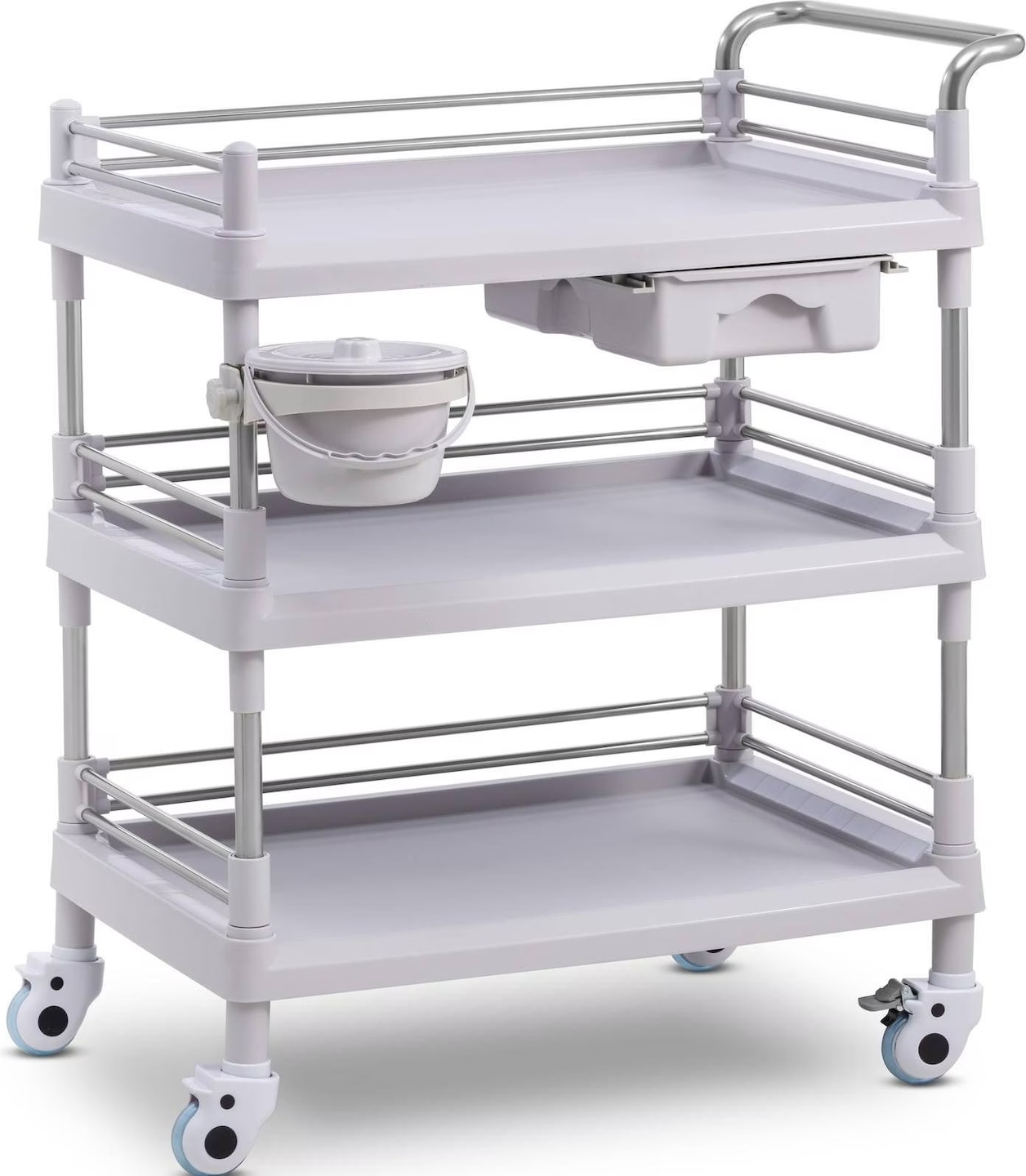 Steinberg Laborwagen Aufbewahrungswagen Labor Rollwagen 3 Ablagen 1 ...