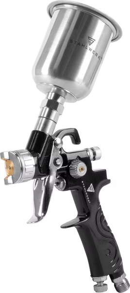 Stahlwerk Pistolet à peinture HVLP SG-125 ST avec buse de 0,8 mm et godet gravité de 125 ml ...