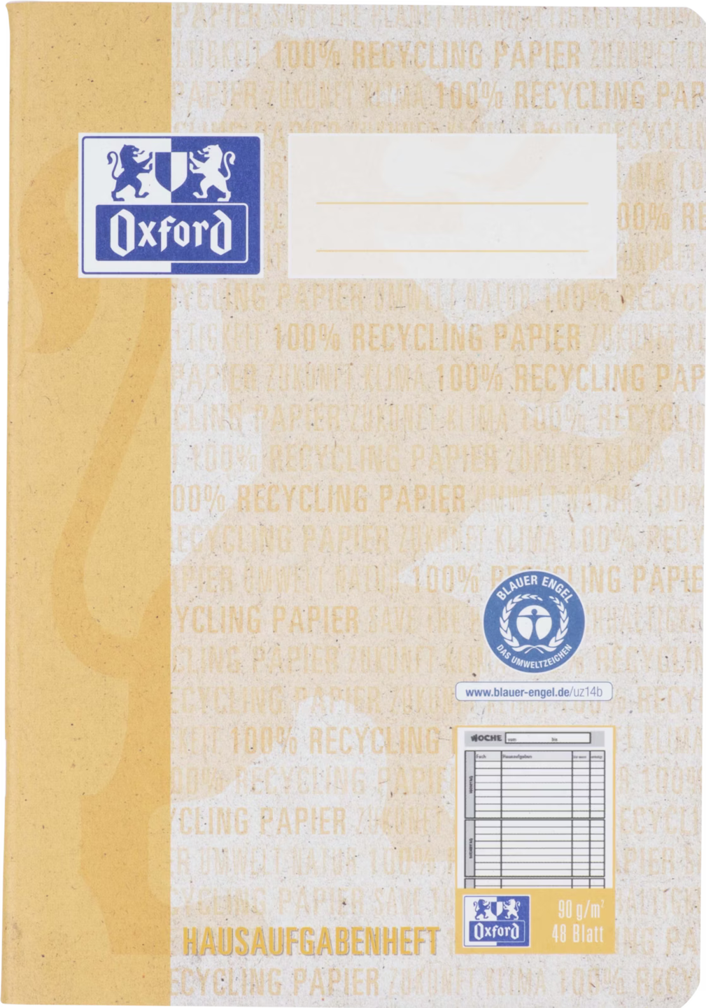 Oxford Recycling homework booklet, A5 (Special ruling, Hardcover) - Galaxus