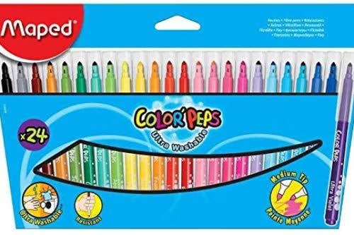 Maped Markers Color Peps, 24 colors (Multicolored, 24 x) - Galaxus