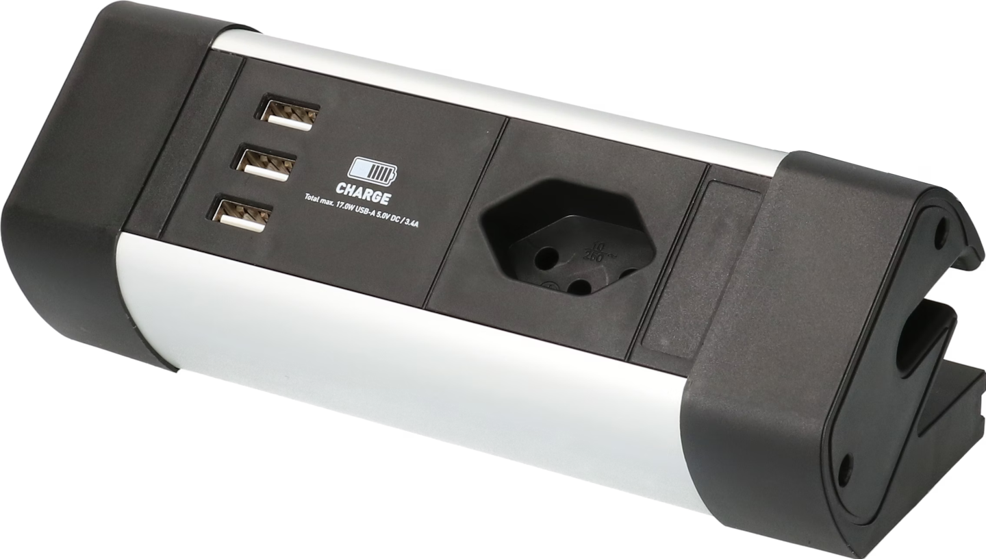 Max Hauri Office Line (1 x, Typ 13, USB-A, 2.50 m) - Galaxus