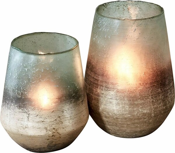 Loberon Windlicht 2er Set Velles Türkisgold Ø 19 Cm Galaxus
