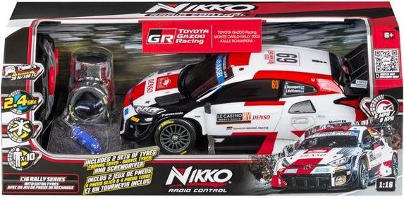 Nikko RC 10402 Toyota Gazoo Rallye Racer #69 Rovanperä 1:16, remote ...