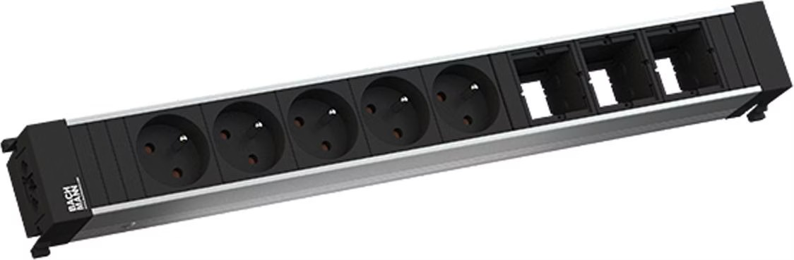 Bachmann 909.015 Steckdosenleiste CONFERENCE 5x UTE/ Fran (5 x, CEE 7/5 ...