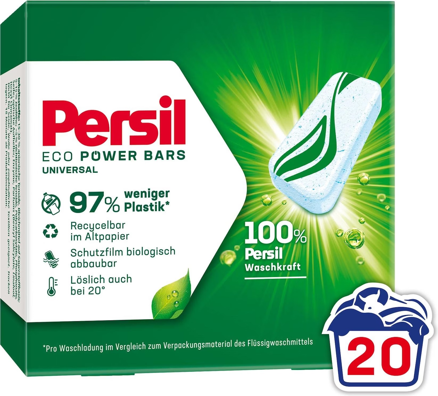 Persil Barres Eco Power (20 Cycles de lavage, Tabs) - Galaxus
