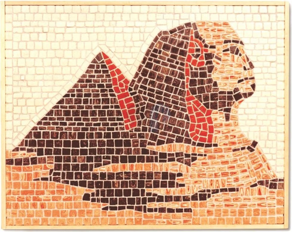 Block Cuit. Keramik Stein Mosaik - Pyramide Gizeh (34 x 27 cm) - Galaxus