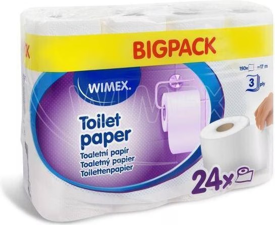 Wimex s.r.o. Papier hygiénique 3 plis 100% cellulose extra-blanc - 150 ...