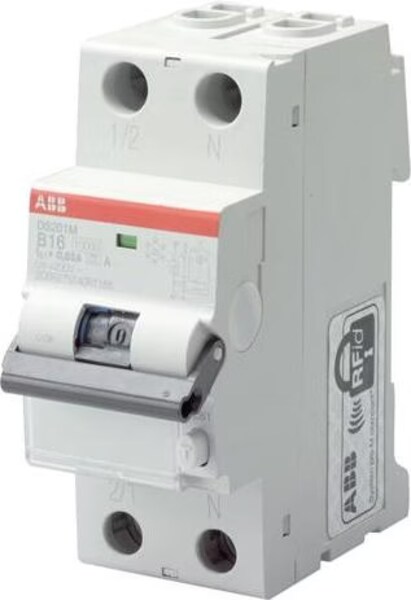 ABB RCBO DS201 FI/LS-Schalter 16A, 1P+N-polig Typ - kaufen bei Galaxus