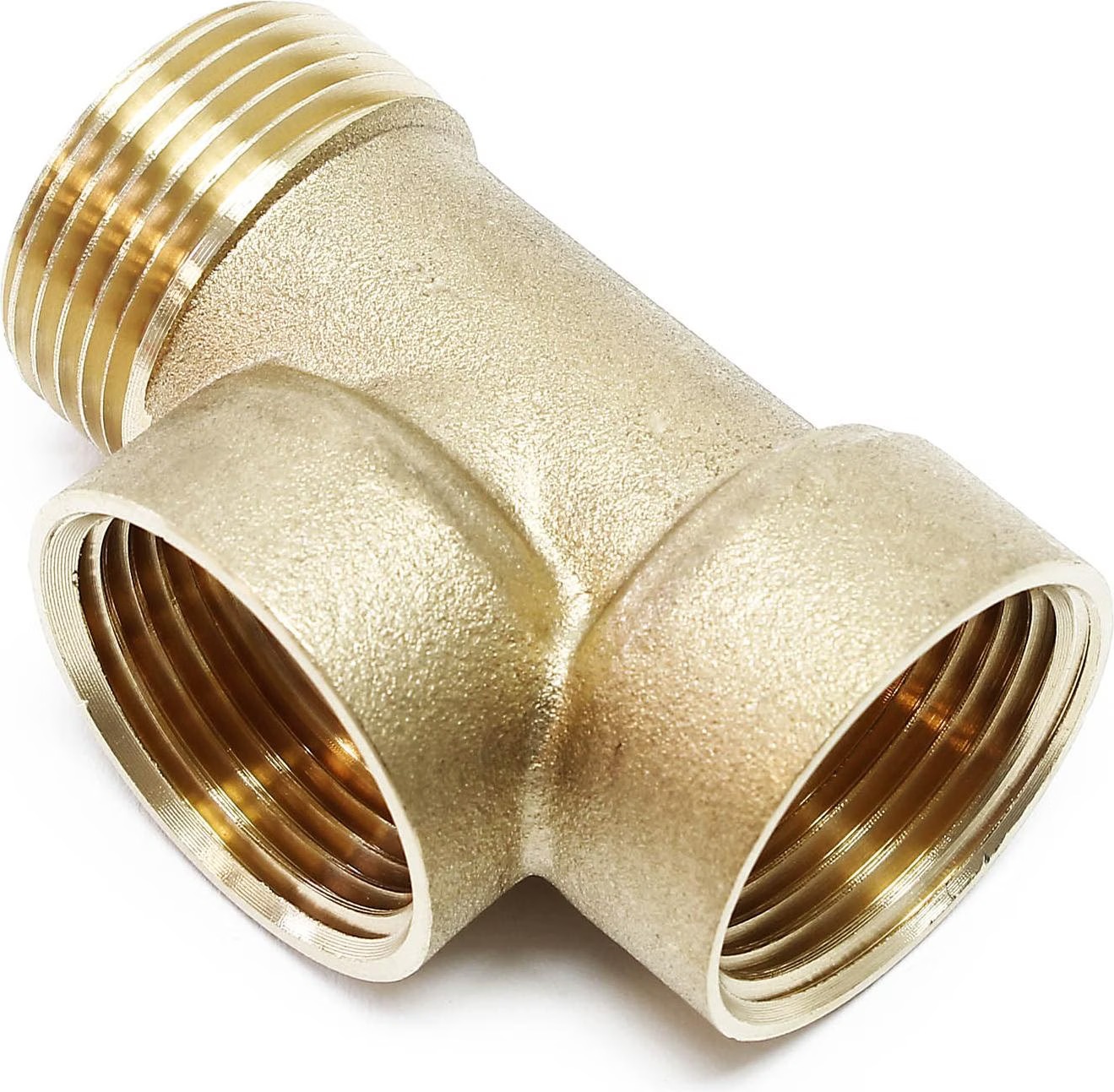 Wiltec 3-Wege T -Verteiler Messing 3xDN25 1" Anschluss Hauswasserwerk ...