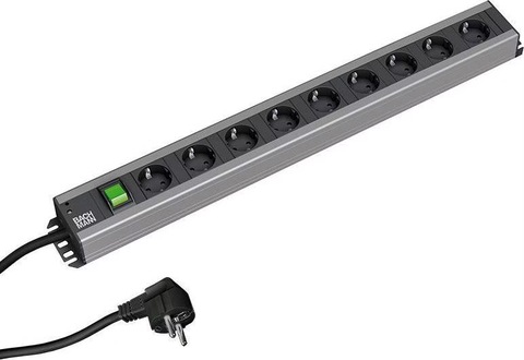 Bachmann HANDWERKER Steckdosenleiste, 9-fach, mit Schalter (9 x, CEE 7/ ...