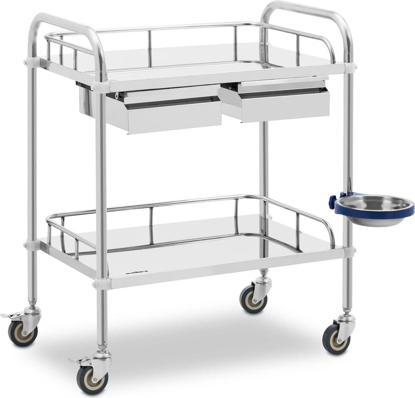 Steinberg Laborwagen Edelstahl Aufbewahrungswagen Labor Rollwagen 2 ...