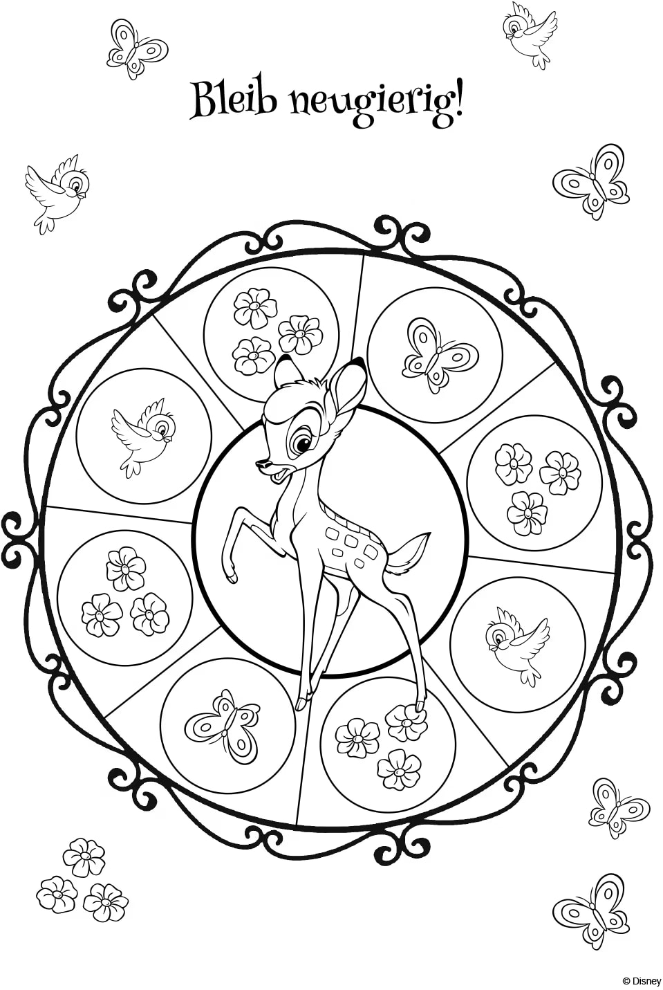bambi coloring pages free