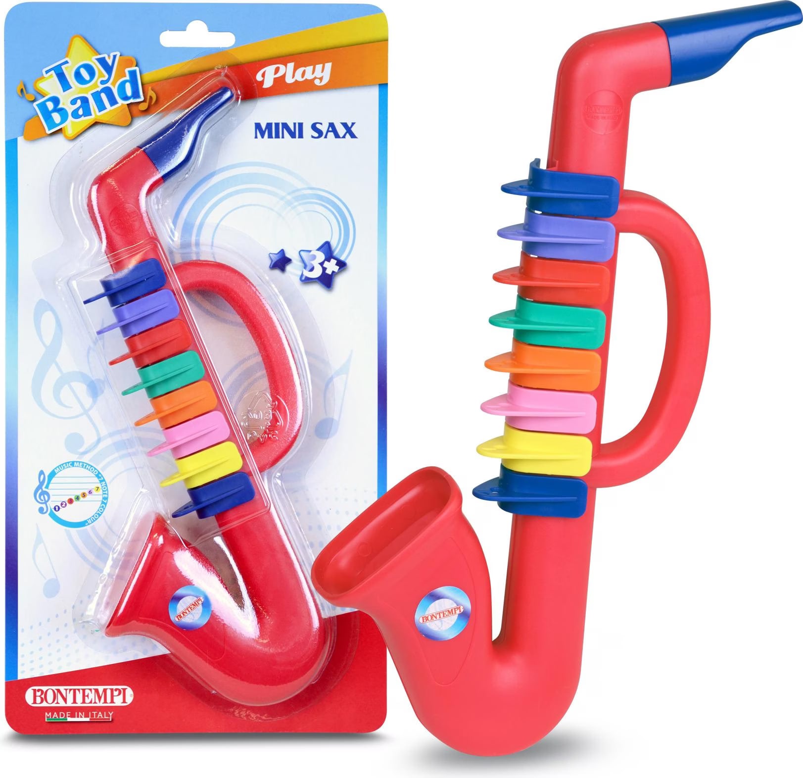 red saxophone toy